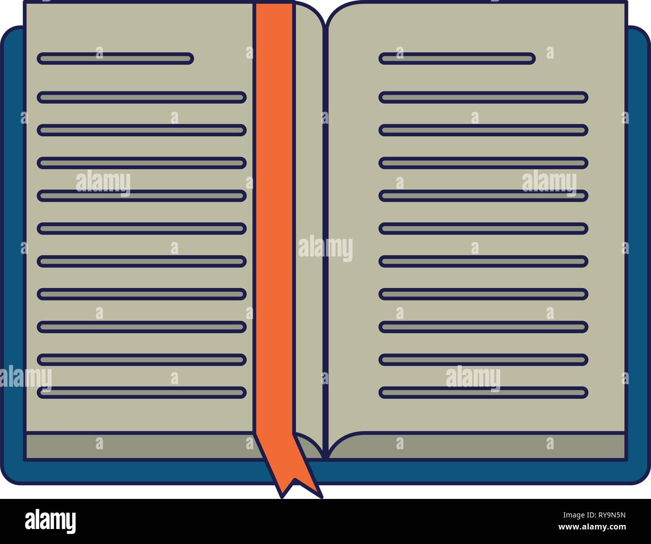 Book open symbol isolated Stock Vector Image & Art - Alamy