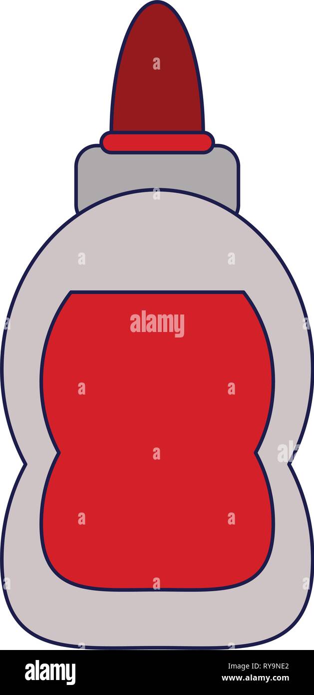 Glue bottle isolated cartoon Stock Vector Image & Art - Alamy