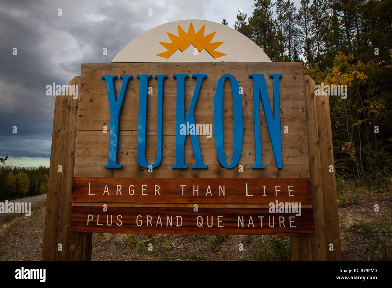 Junction 37, Southern Lakes Region, Yukon Territory, Canada Stock Photo ...