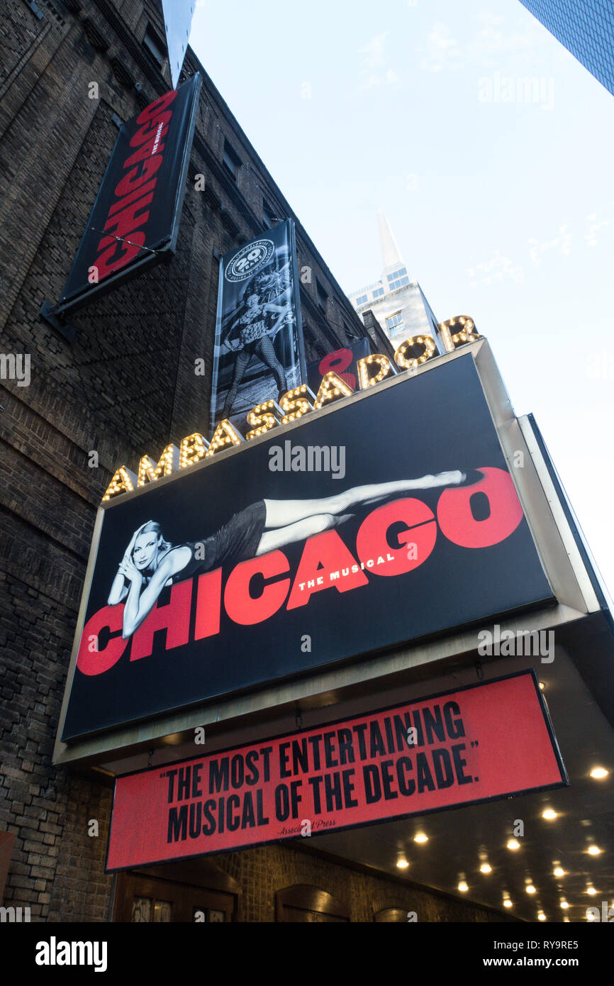 Ambassador theatre new york outside hi-res stock photography and images ...