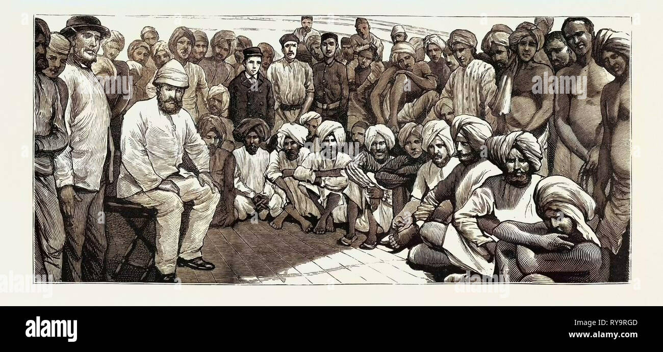 Landed at Demerara, South America, Guyana, South America, East Indian ...