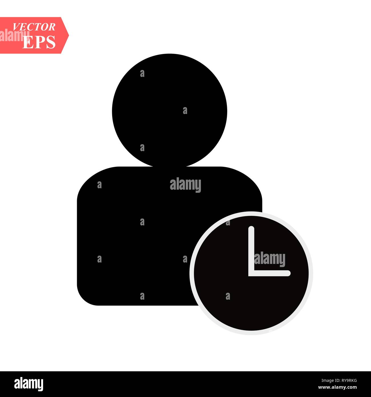 Alarm clock icon perfect Stock Vector Images - Alamy