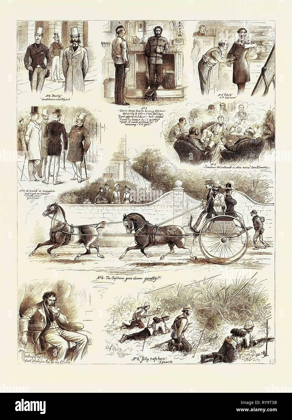 I Volunteered for the Zulu War, Engraving 1879 Stock Photo - Alamy