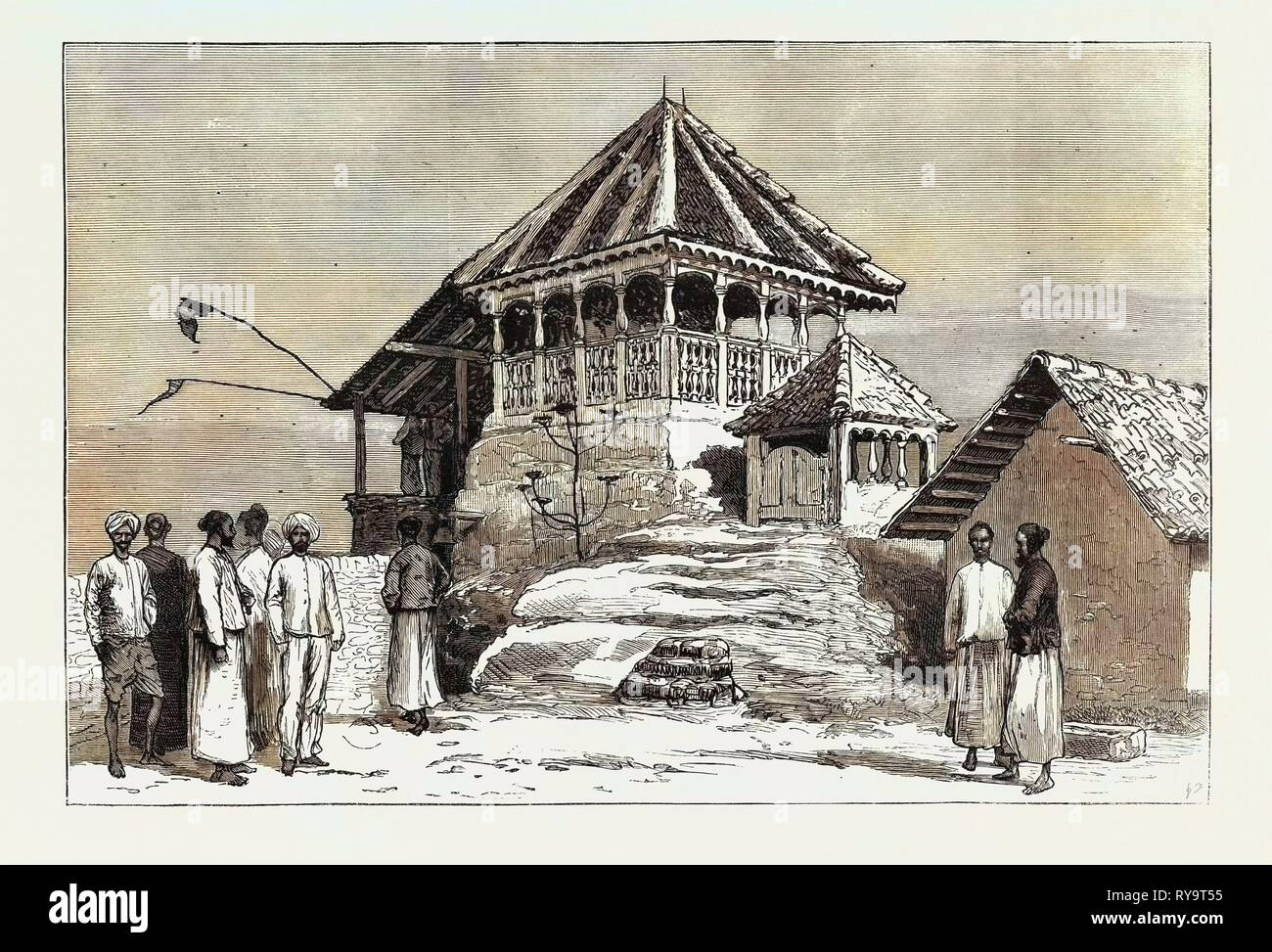 Shrine of the Sacred Footprint, on the Summit of the Mountain, Adam's ...