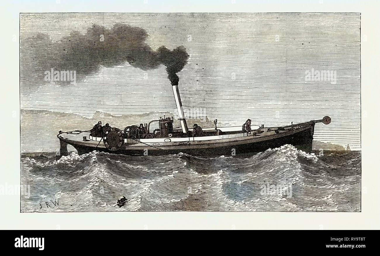 Steam-Launch for the Cable-Ship Faraday Stock Photo - Alamy