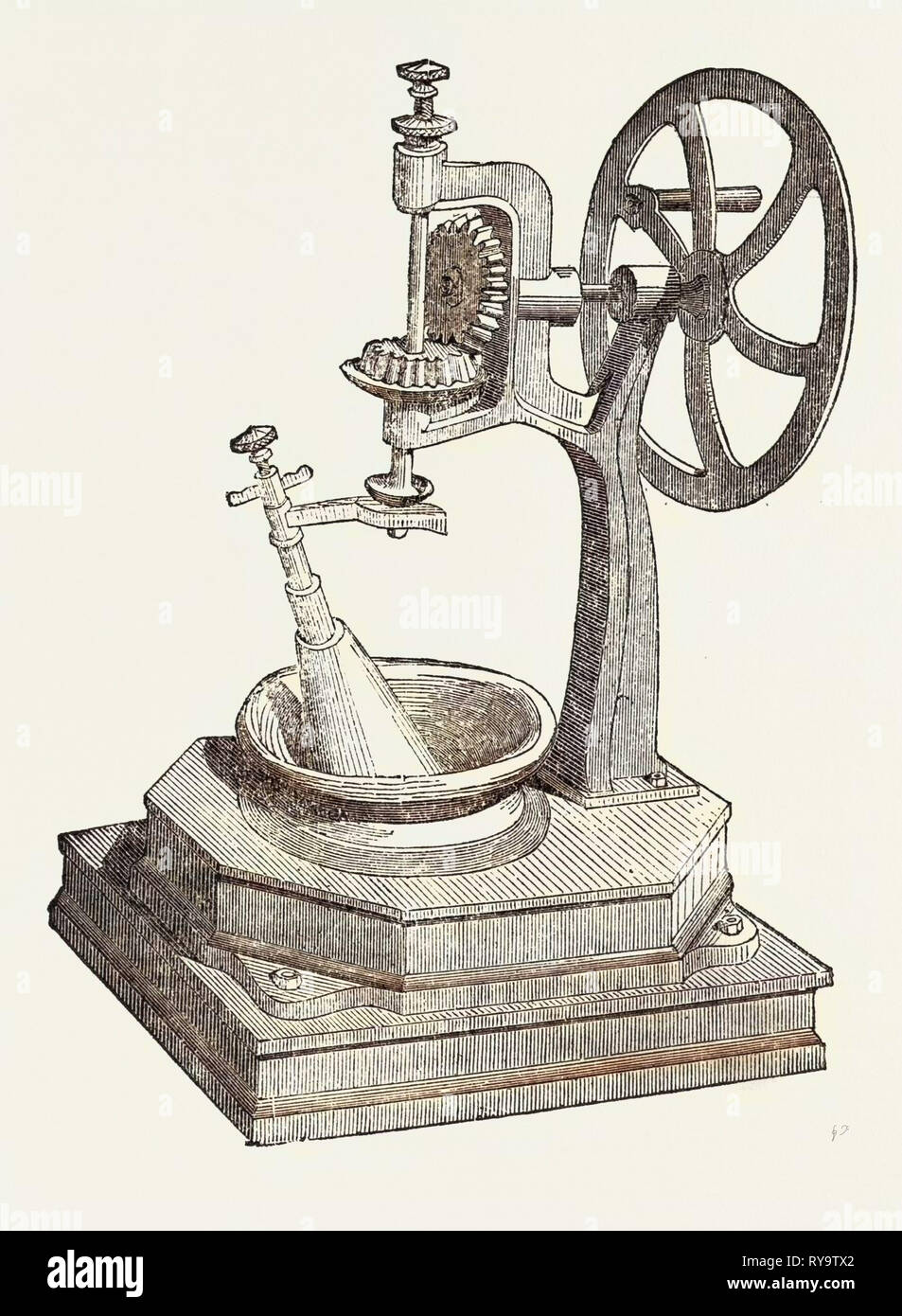 Hermann's Drug-Grinding Machine Stock Photo - Alamy