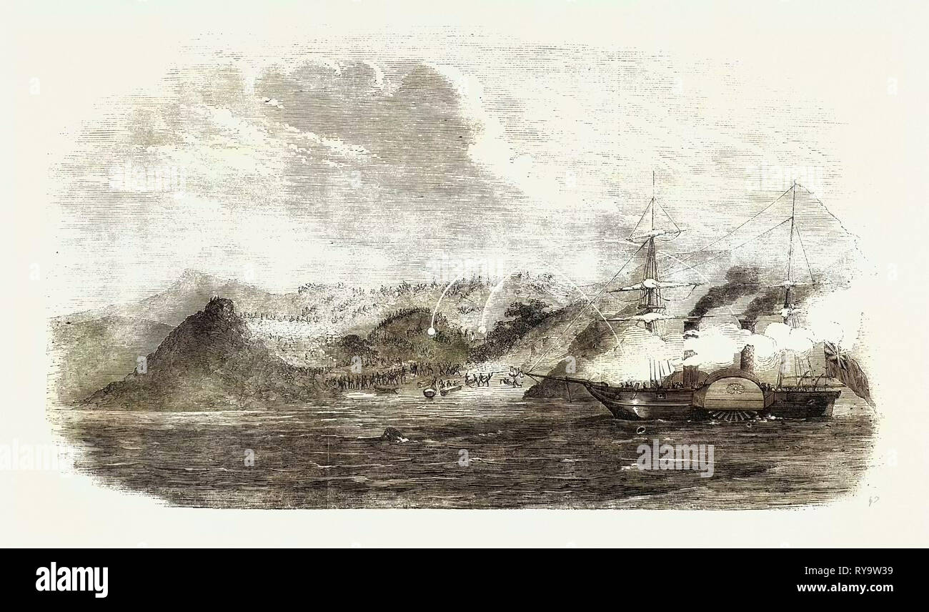 Engagement Between H.M. Steam Frigate 'Janus' and the Riff Pirates, on ...