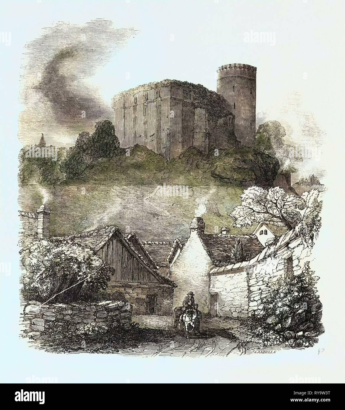 The Castle of Falaise, the Birthplace of William the Conqueror Stock ...