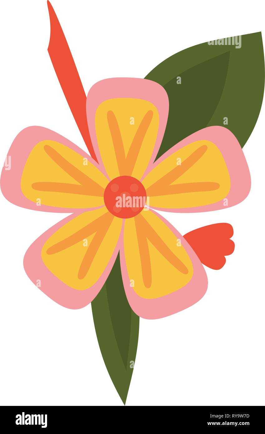 Beautiful flower cartoom isolated Stock Vector Image & Art - Alamy