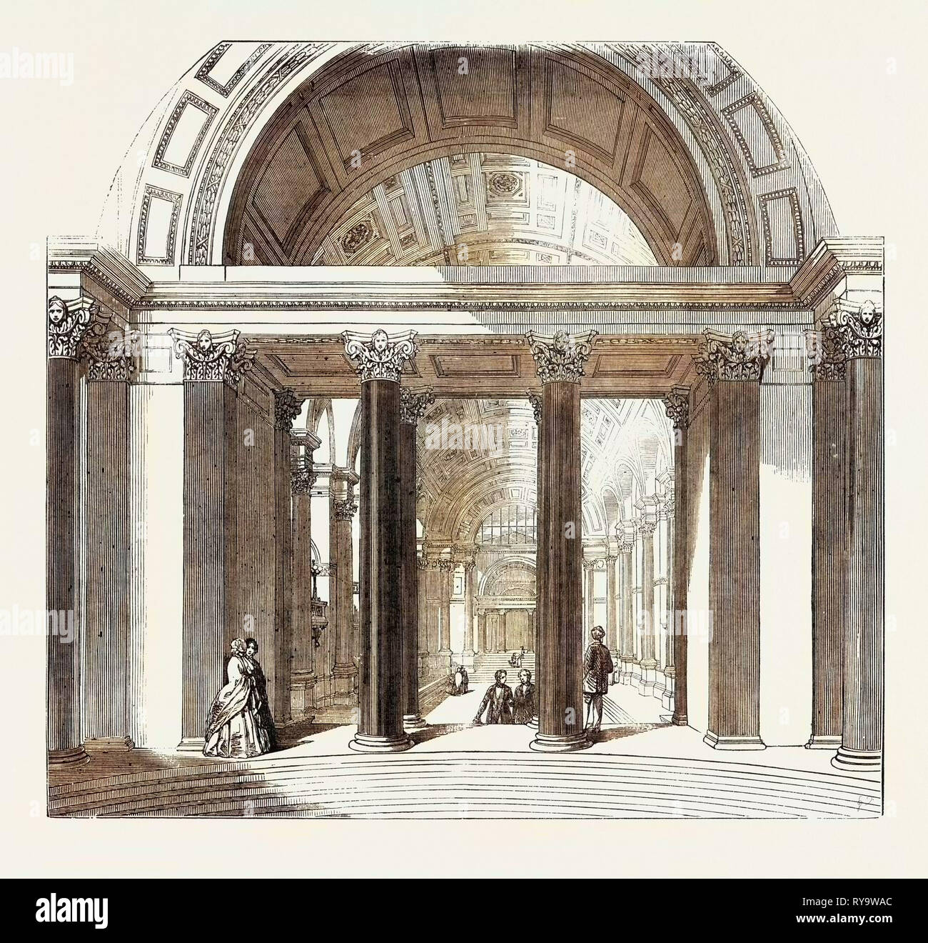Part of the Crown Court, Showing the Great Hall in the Distance, St ...