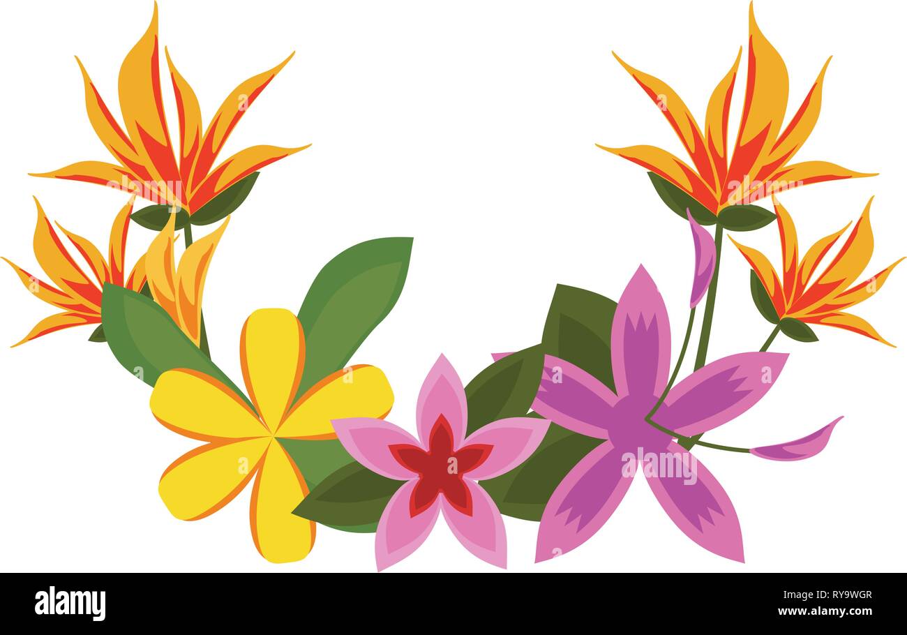 Beautiful flowers cartoon Stock Vector Image & Art - Alamy