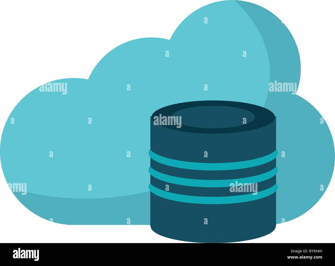 Cloud Computing Database Symbol Stock Vector Image And Art Alamy 0404