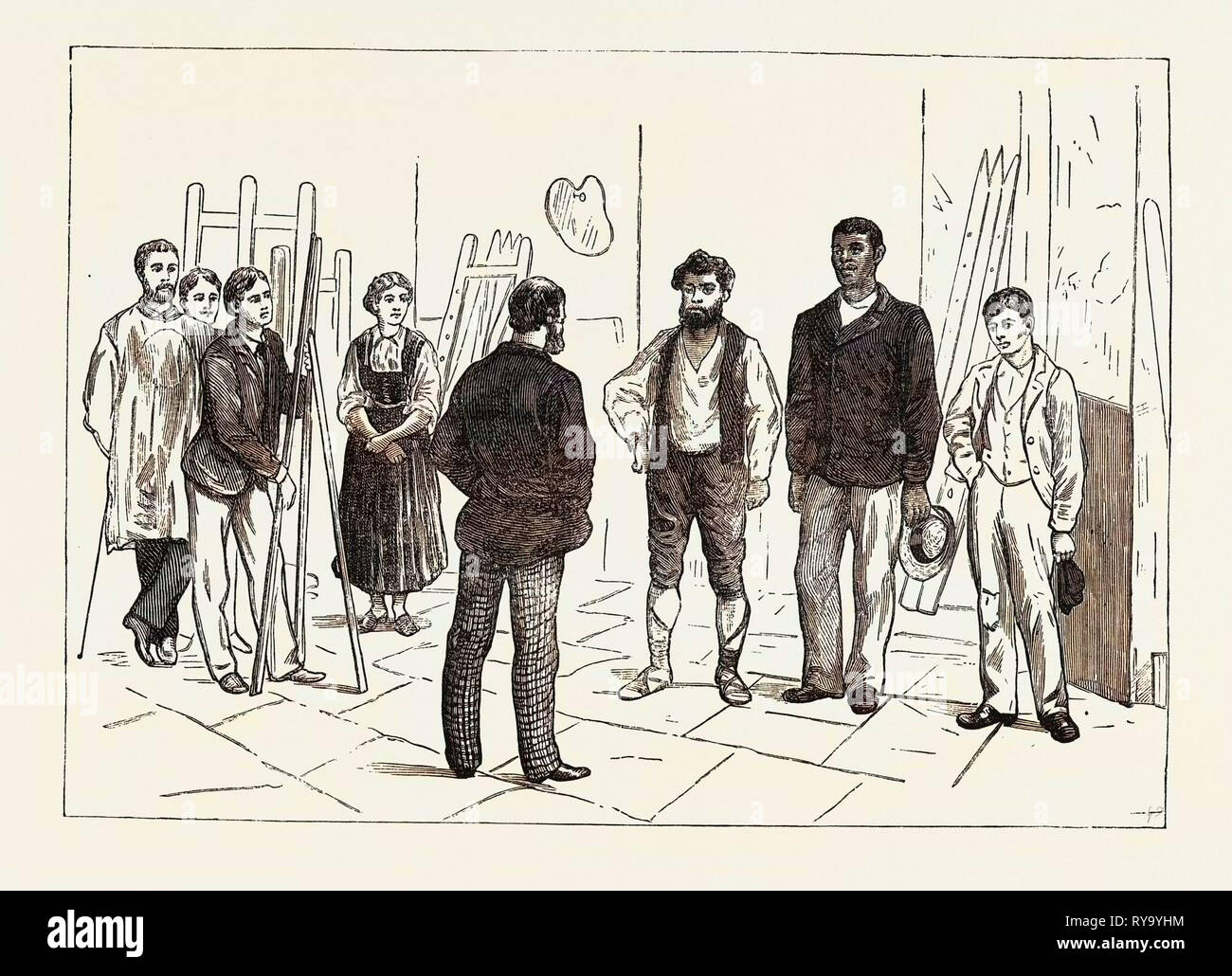 Technique students hi-res stock photography and images - Alamy