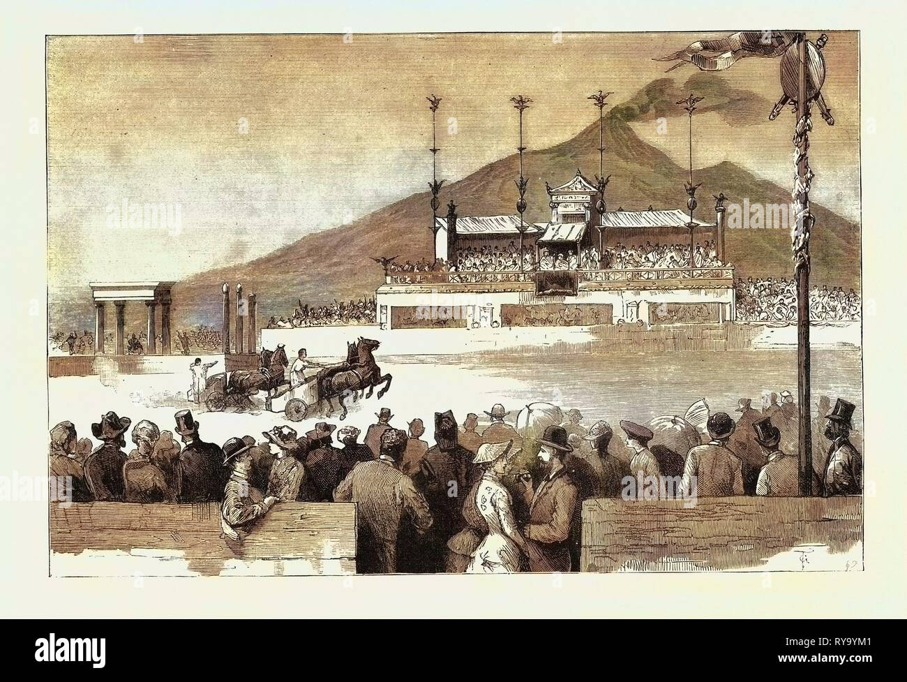 Chariot race in arena hi-res stock photography and images - Alamy