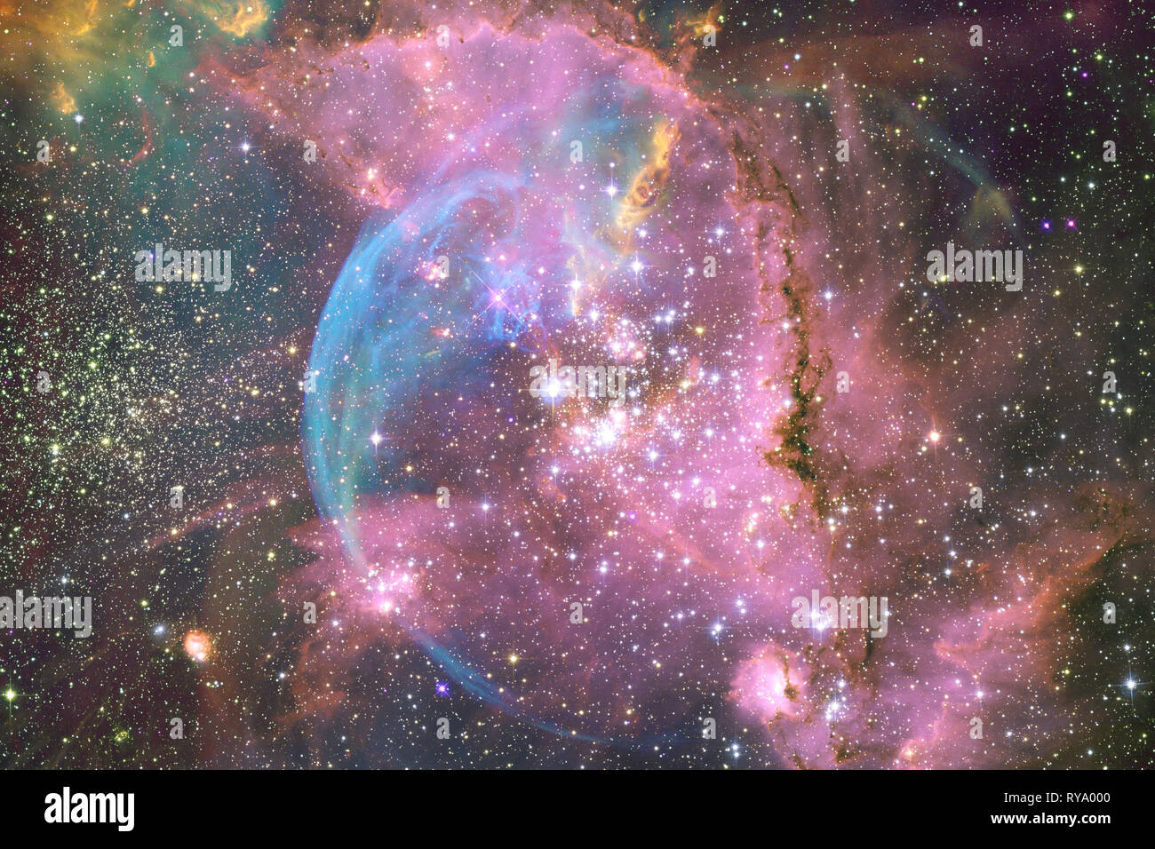 Beautiful galaxy somewhere in outer space. Elements of this image ...
