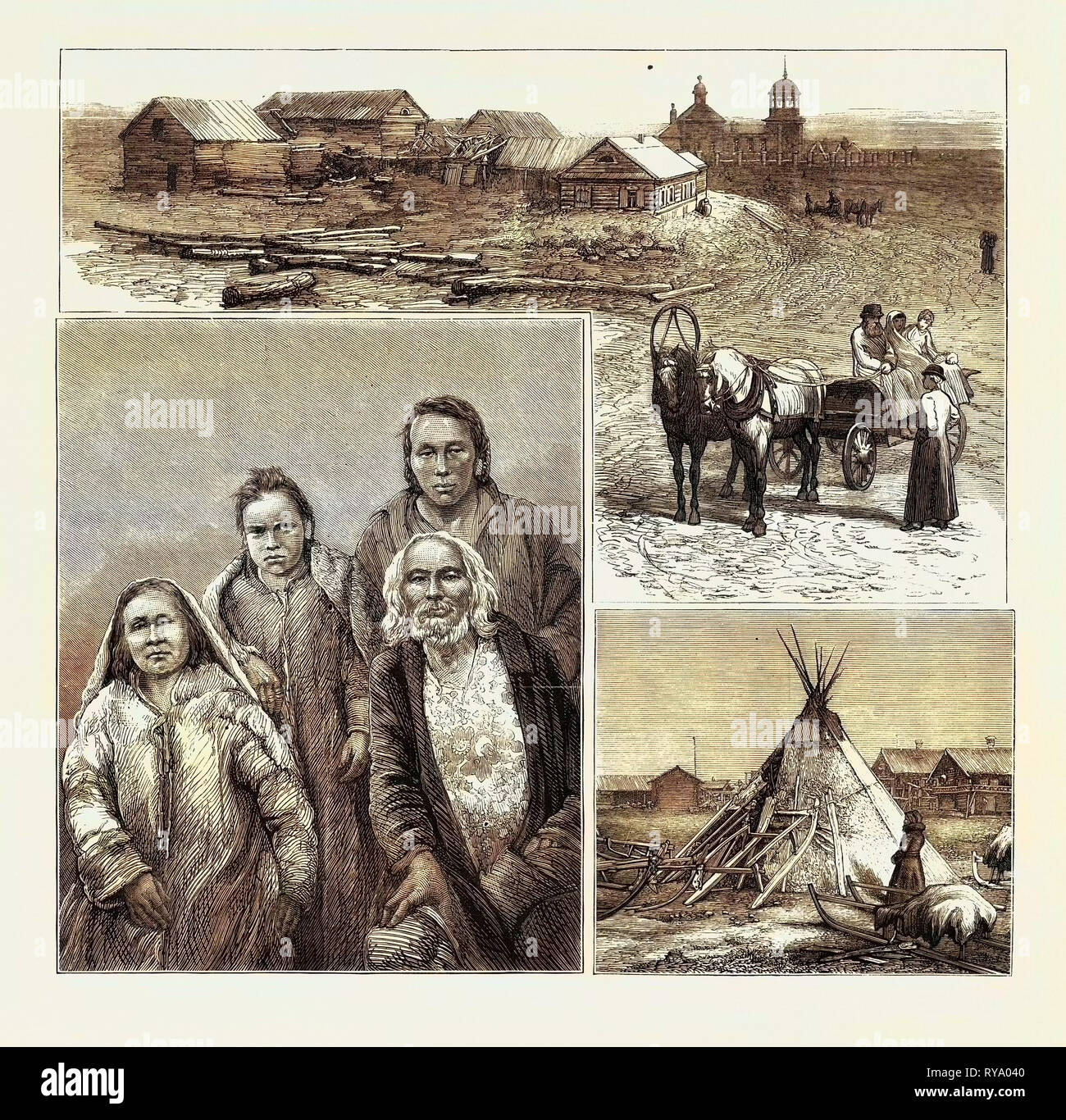 To Siberia by Sea, Captain Wiggins' Expedition: Town of Obdorsk on the ...