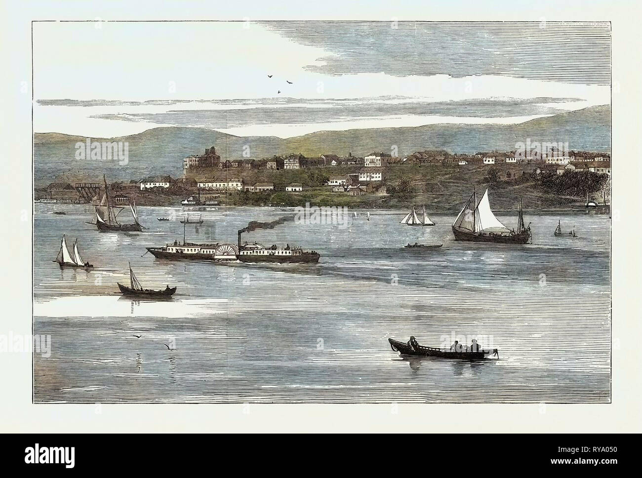 The Impending War, Turn Severin, on the Danube Stock Photo - Alamy