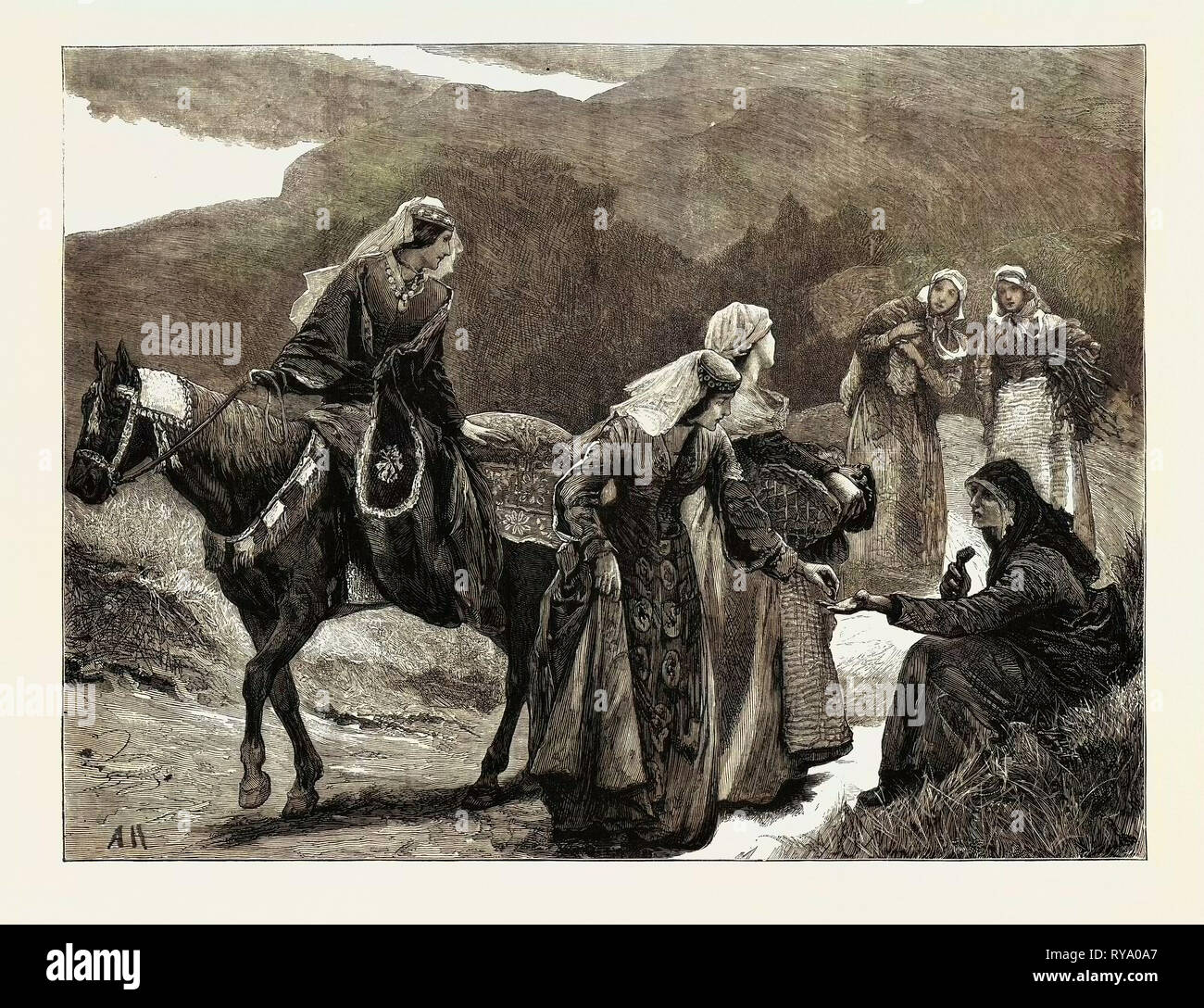 The War in the East, Georgian Women Stock Photo - Alamy