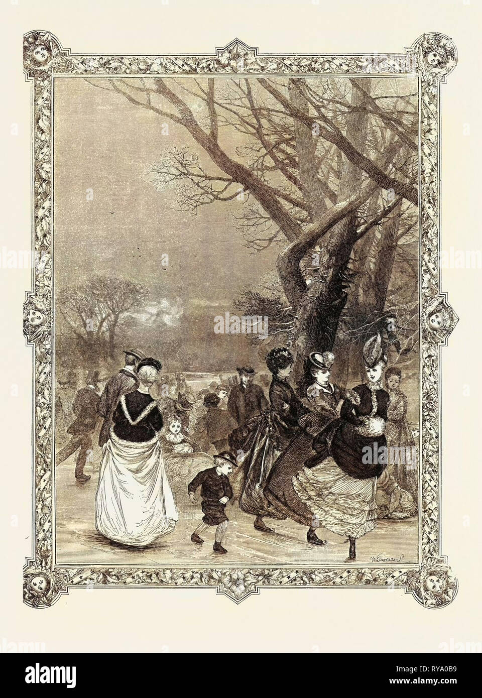 Victorian ice skating hi-res stock photography and images - Alamy