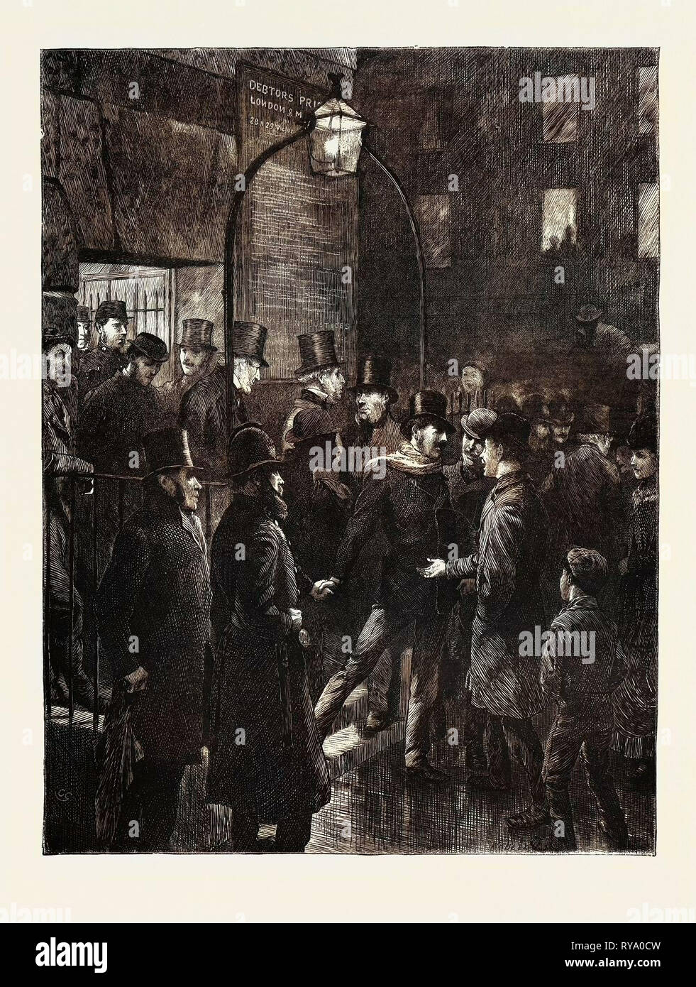 Whitecross Street Prison, London, 1870, UK Stock Photo - Alamy