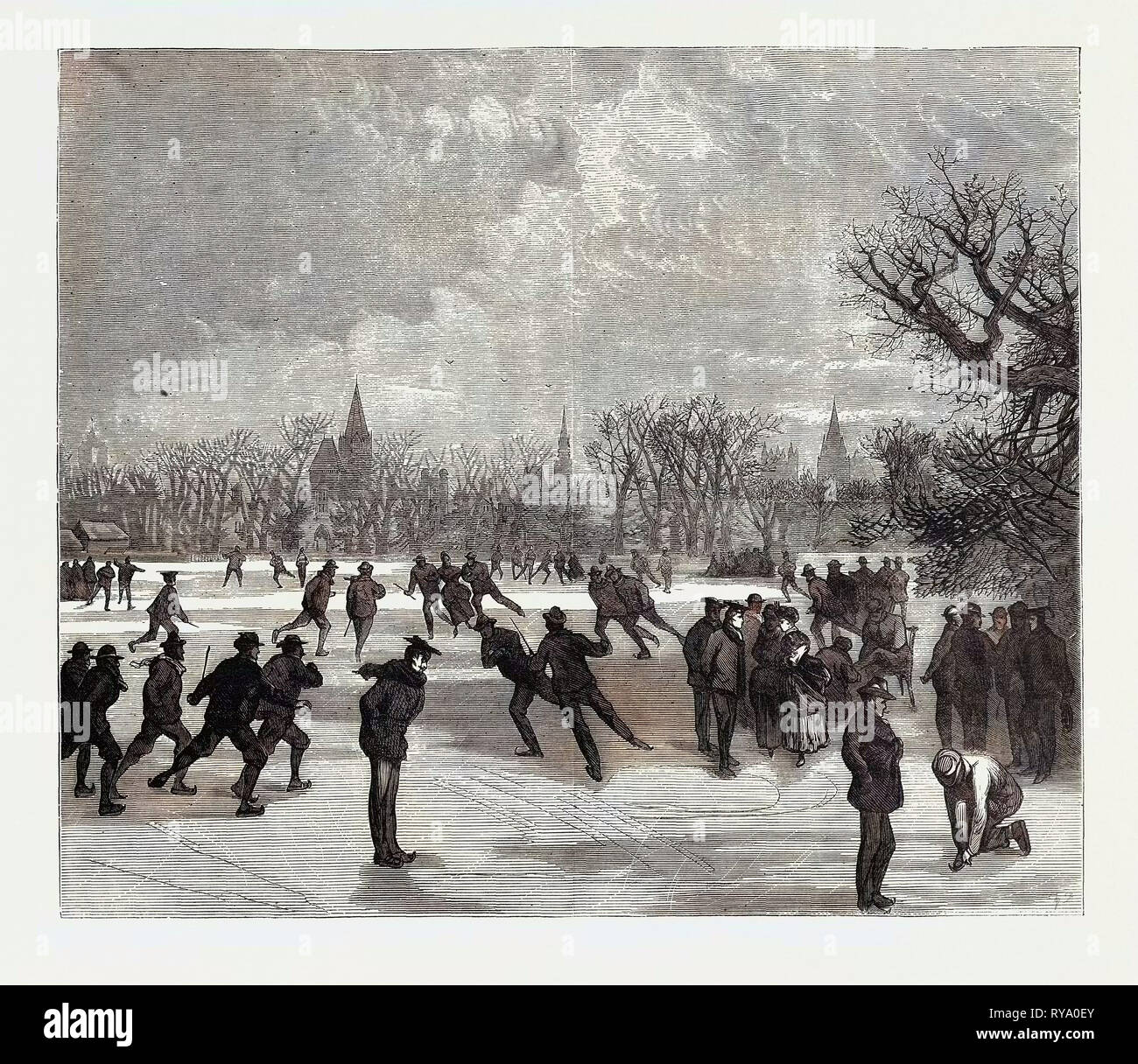 Victorian ice skating hi-res stock photography and images - Alamy