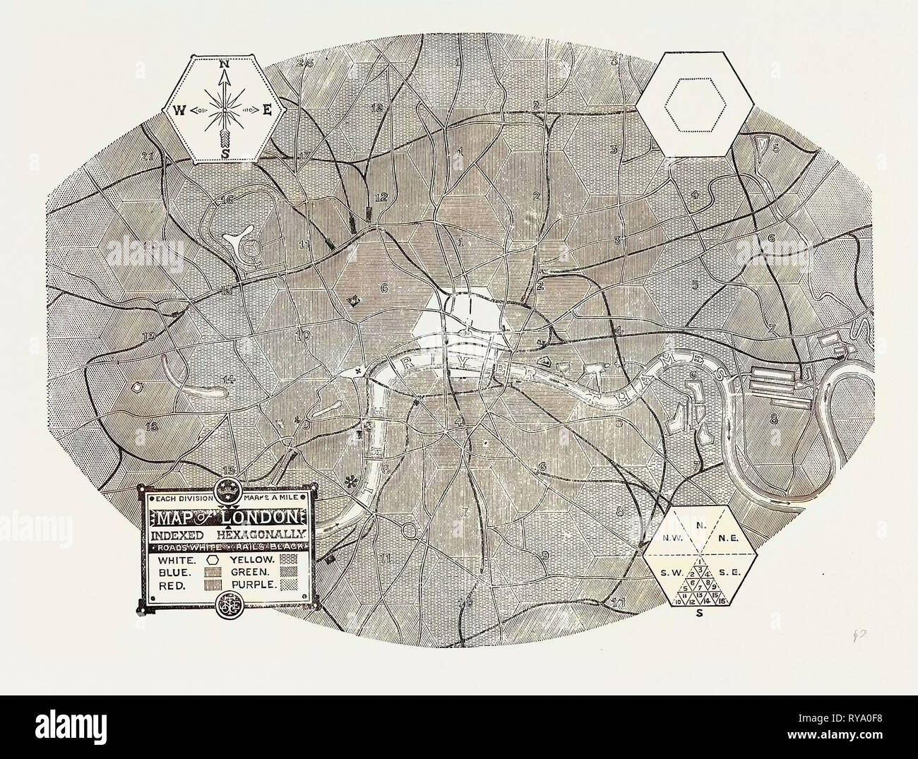 Victorian london map hi-res stock photography and images - Alamy