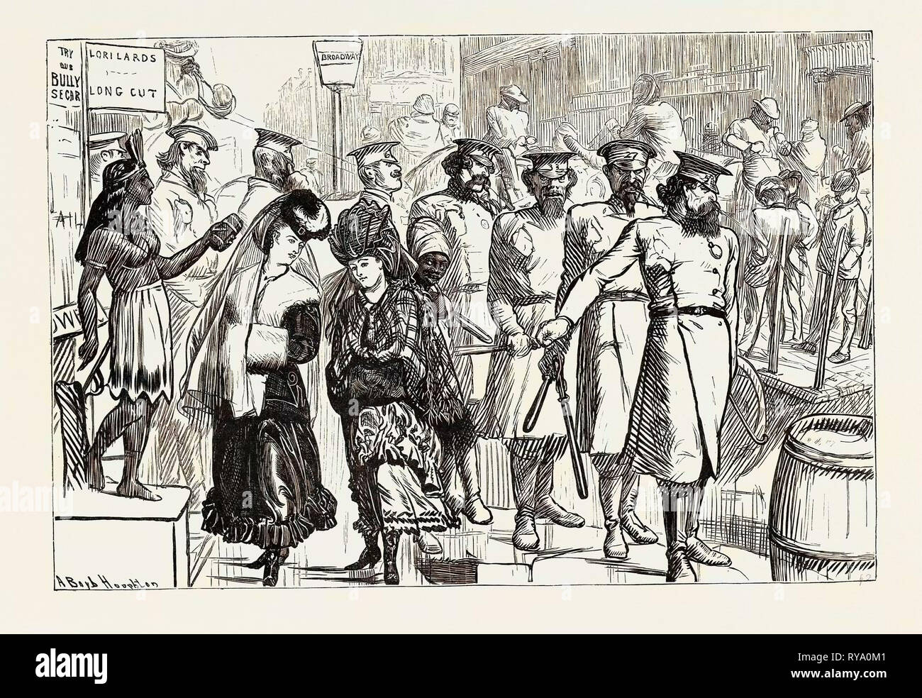 New York Police, 1870 Stock Photo - Alamy