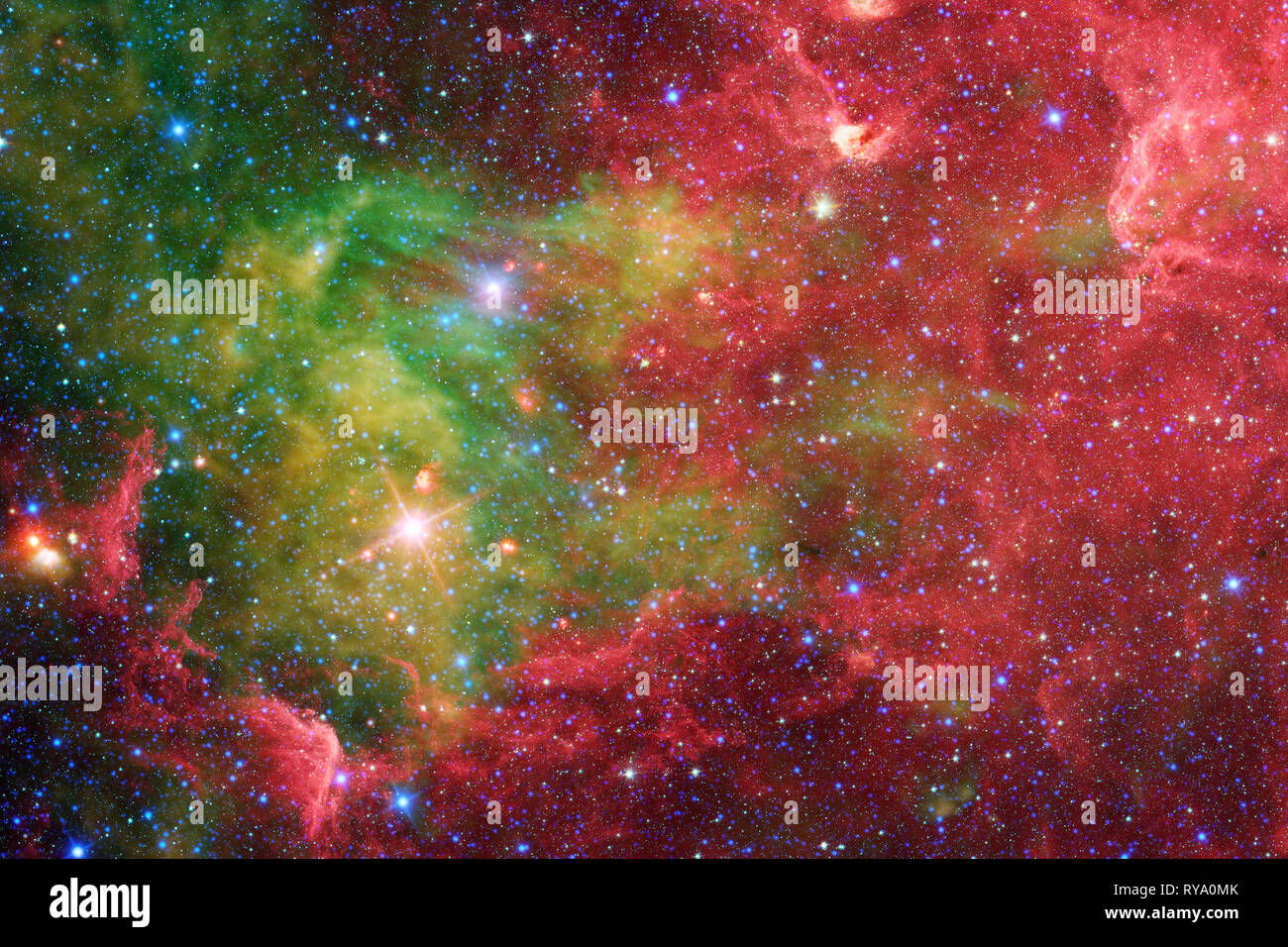 Beautiful space background. Cosmoc art. Elements of this image ...