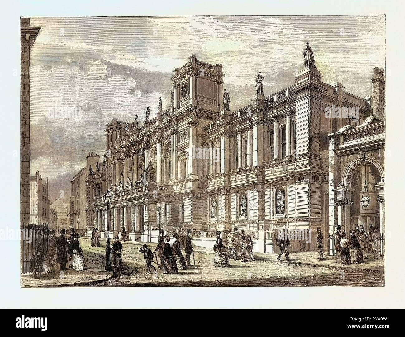 The New London University Buildings, Burlington Gardens, 1870 Stock ...
