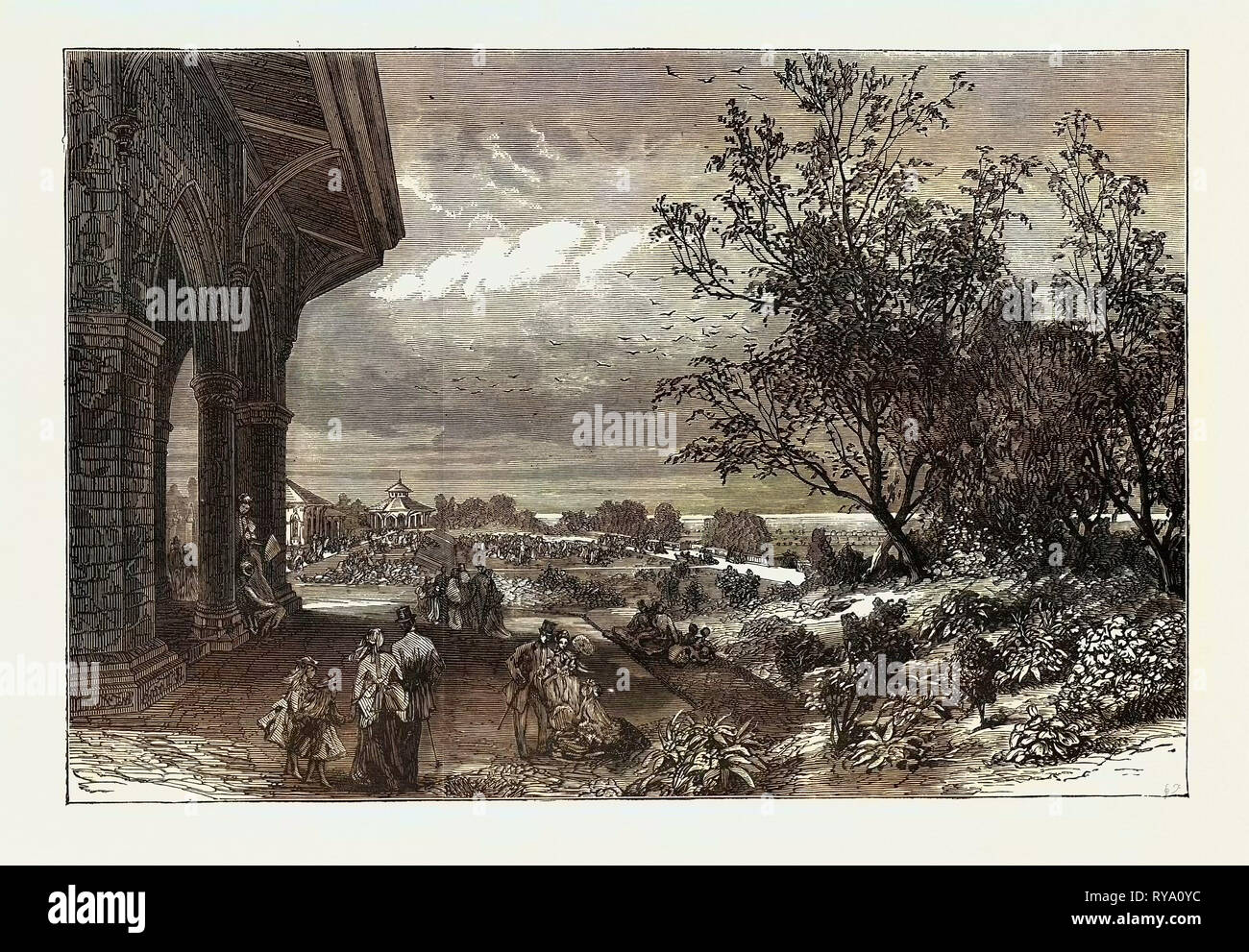 Stanley Park, Liverpool, 1870 Stock Photo - Alamy