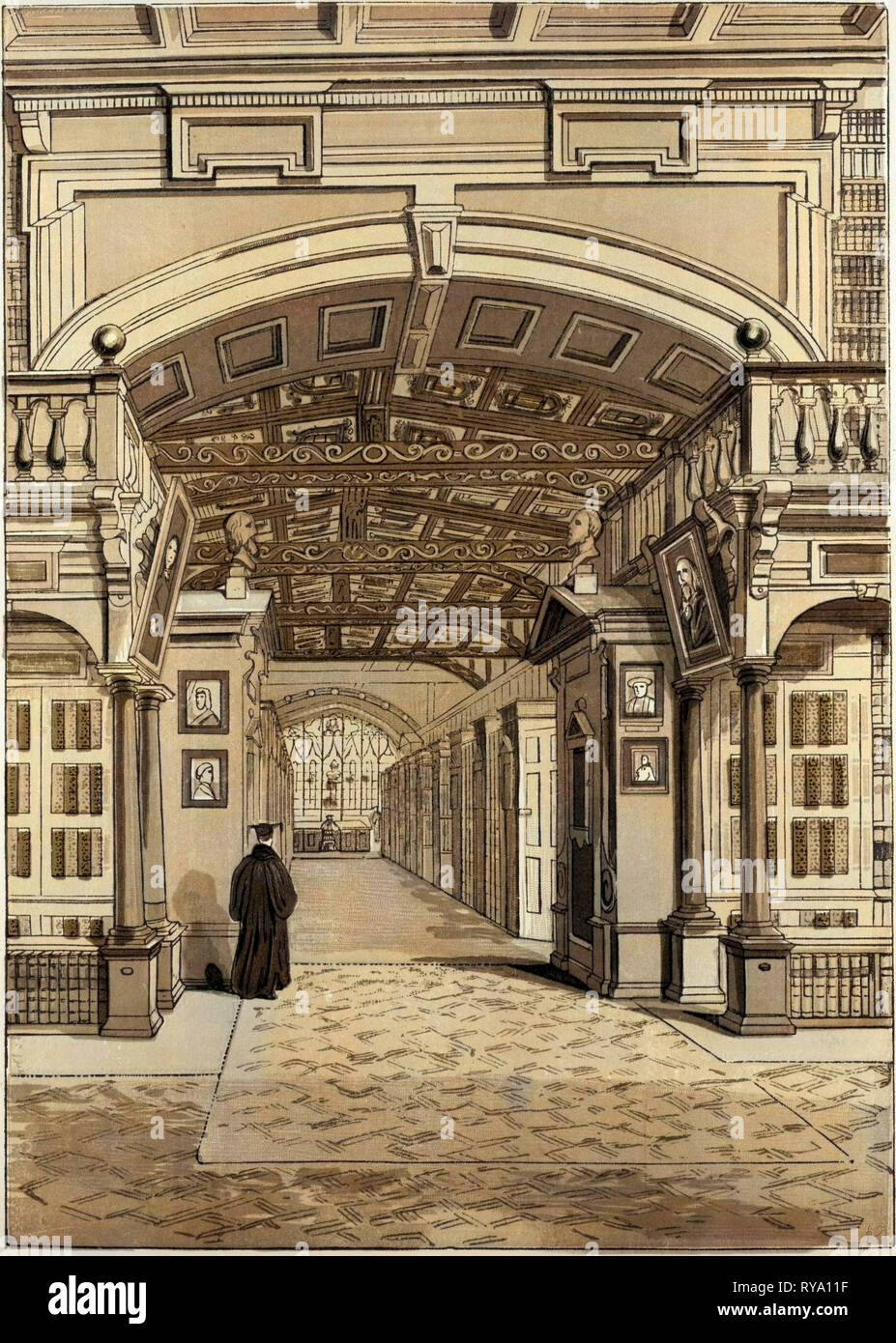 Vintage oxford library hi-res stock photography and images - Alamy