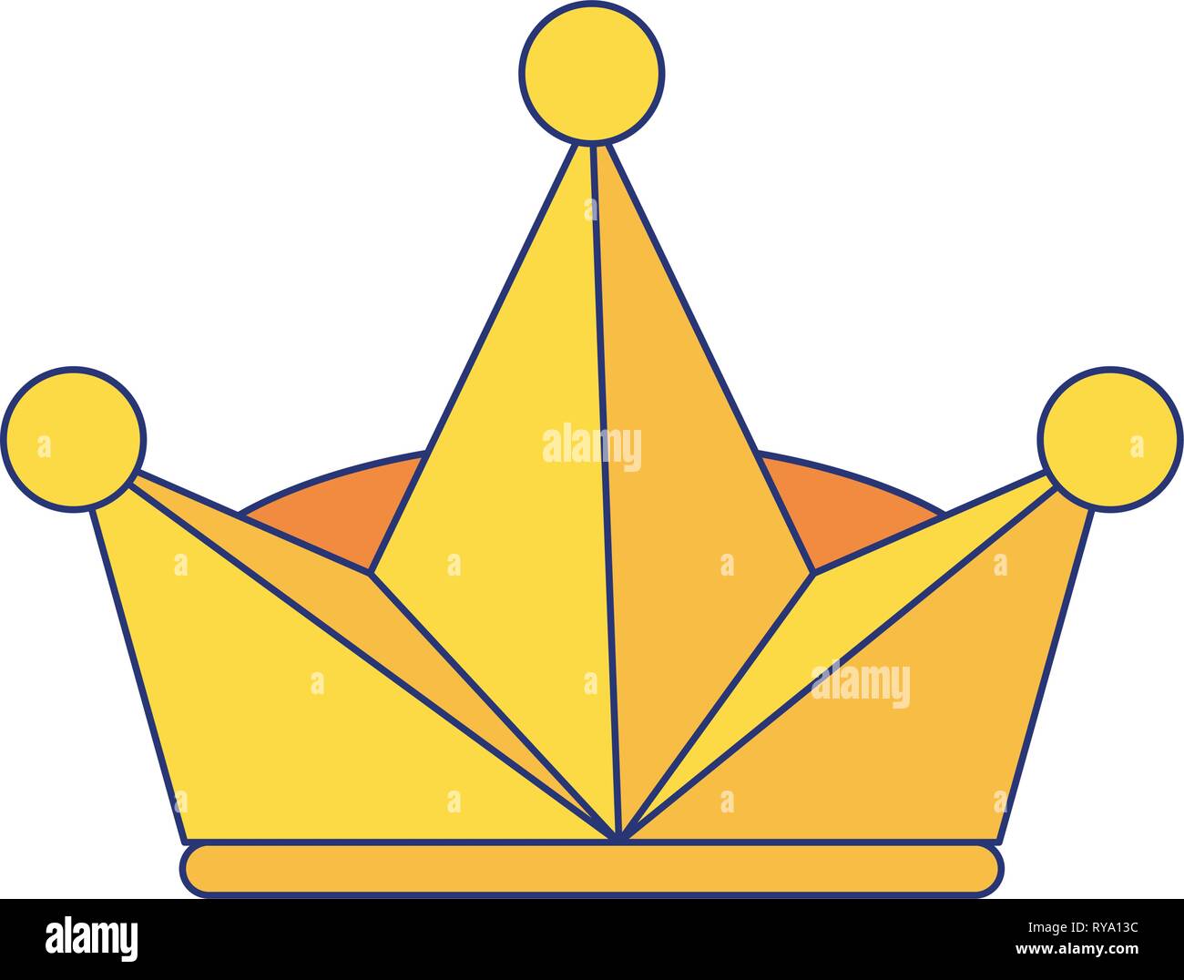 Crown royal symbol isolated blue lines Stock Vector Image & Art - Alamy