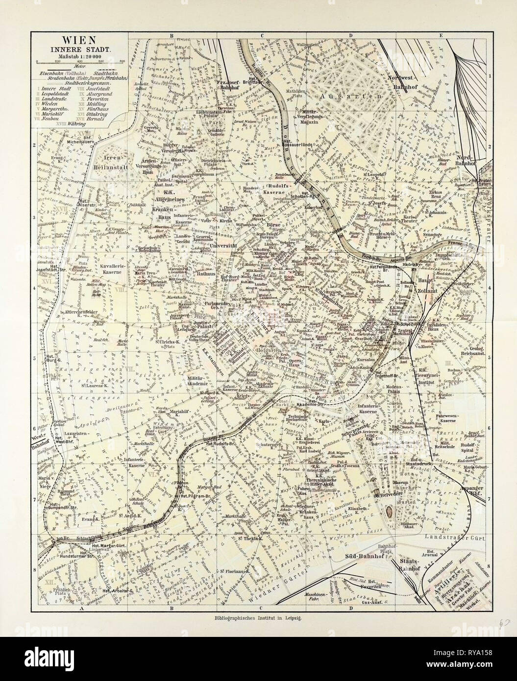 Map of vienna hi-res stock photography and images - Alamy
