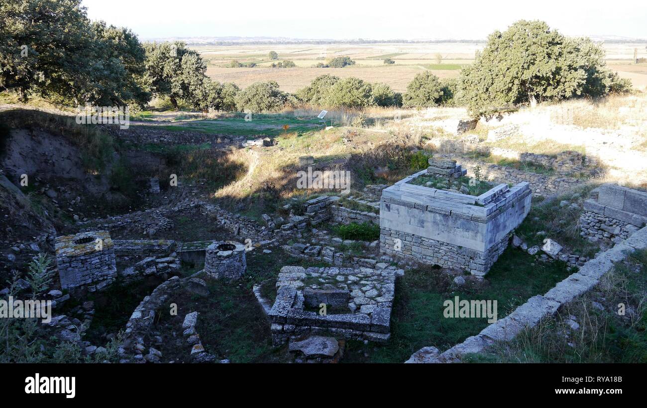 Historic site of Troy, Turkey Stock Photo - Alamy