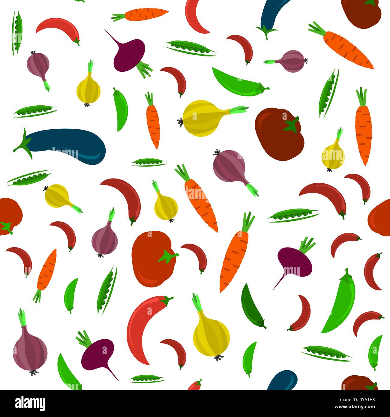 Vegetable Seamless Pattern Stock Vector Image & Art - Alamy
