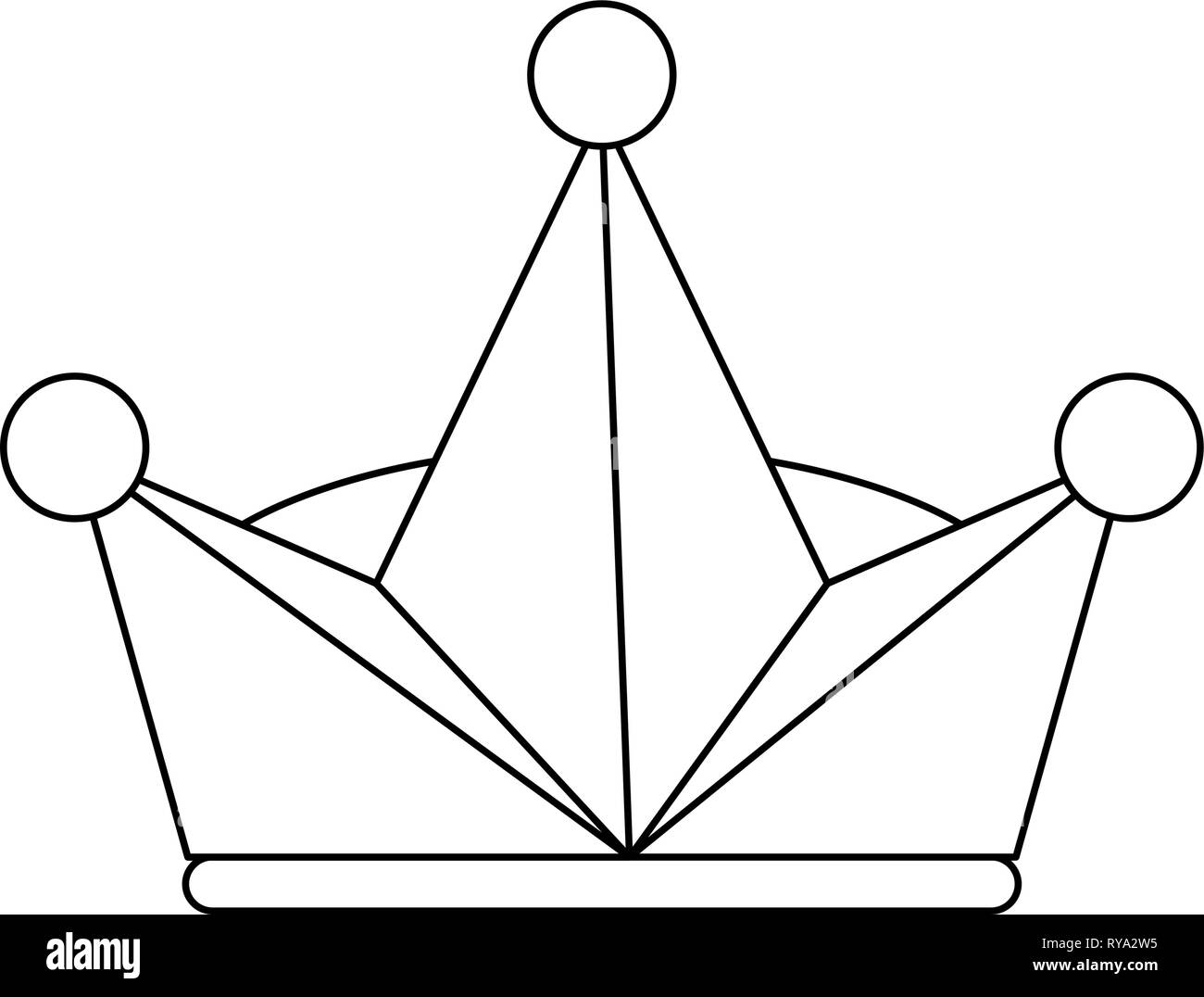 Crown royal symbol isolated in black and white Stock Vector Image & Art ...