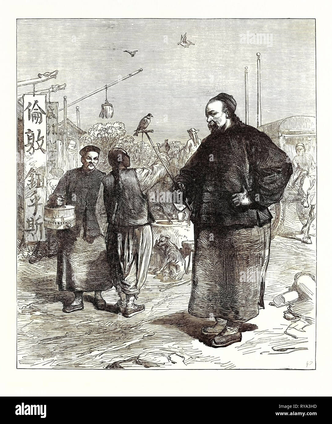 Victorian street scene drawing hi-res stock photography and images - Alamy