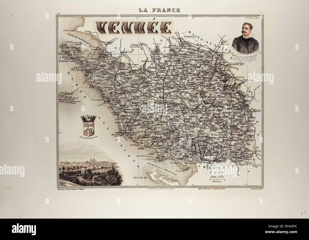 Map of vendee hi-res stock photography and images - Alamy