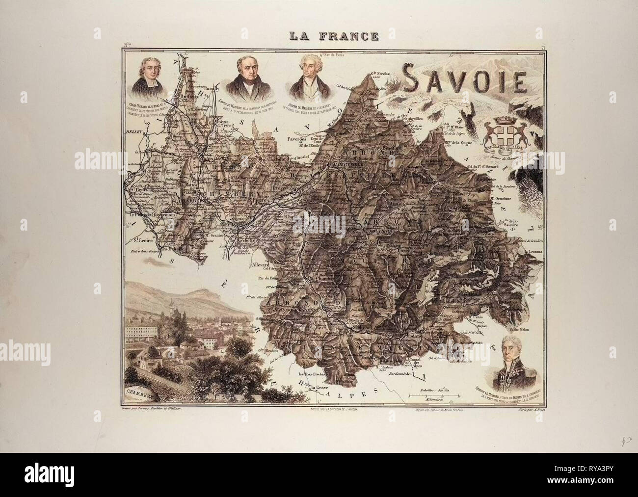 Map savoie hi-res stock photography and images - Alamy