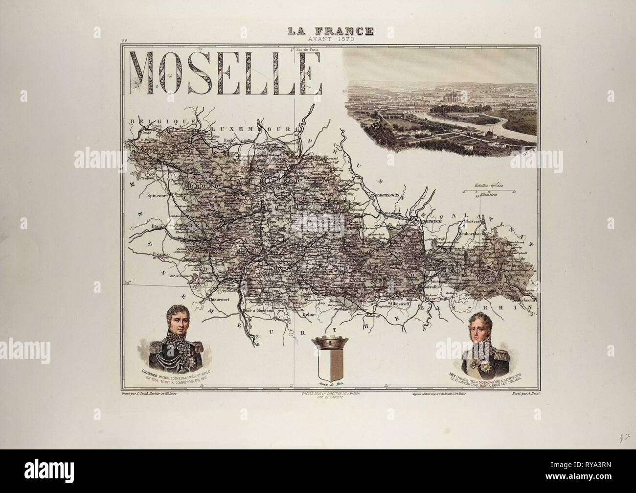 Map of moselle hi-res stock photography and images - Alamy