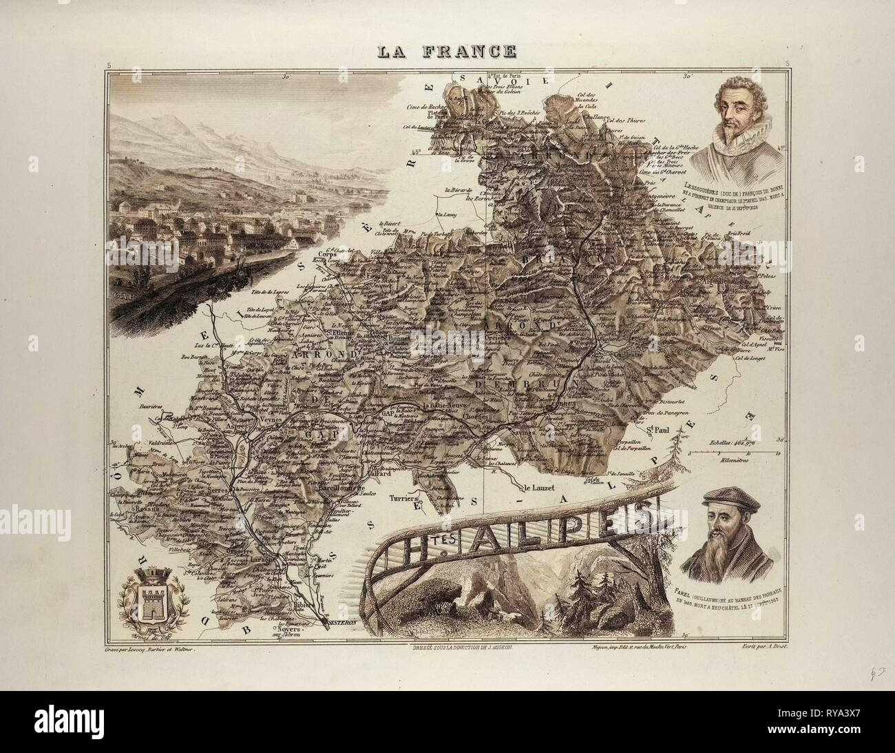 Map hautes alpes france hi-res stock photography and images - Alamy