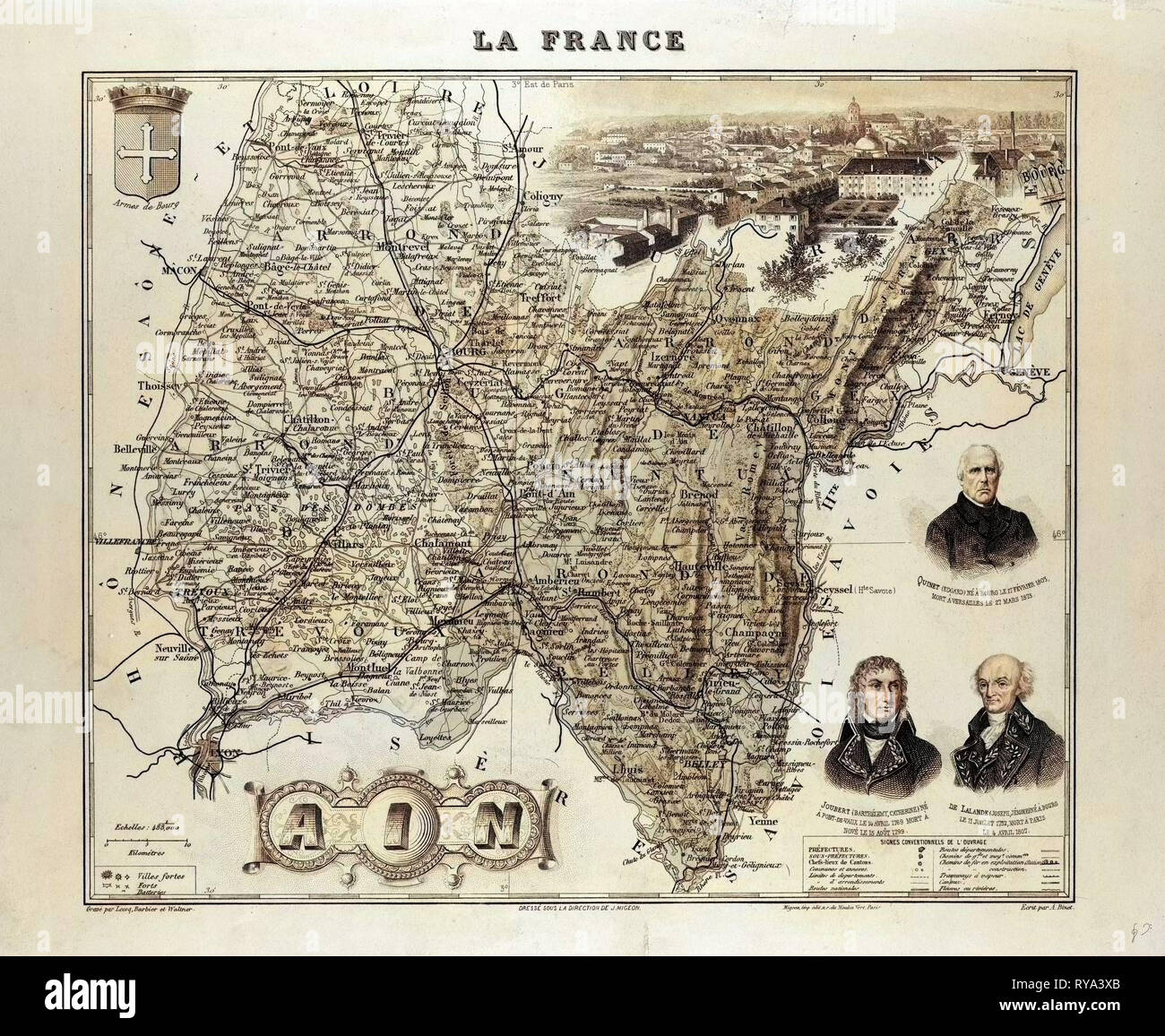 Map Of Ain High Resolution Stock Photography and Images - Alamy