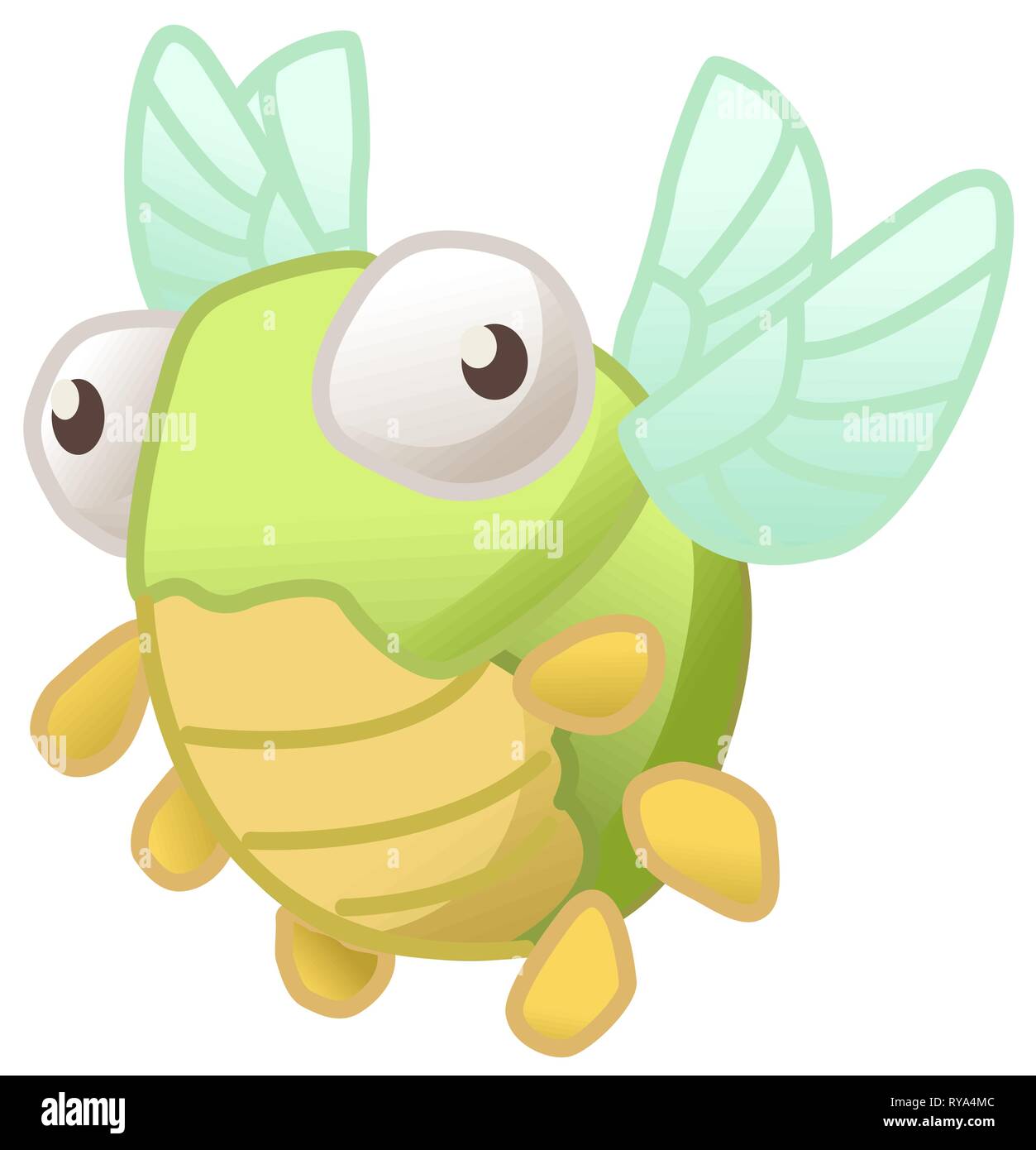 Cartoon Illustration Funny Fly Bug High Resolution Stock Photography ...