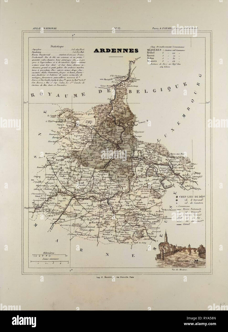 Map ardennes france hi-res stock photography and images - Alamy