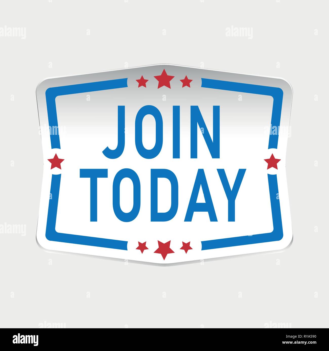join now paper web lable badge isolated Stock Vector Image & Art - Alamy