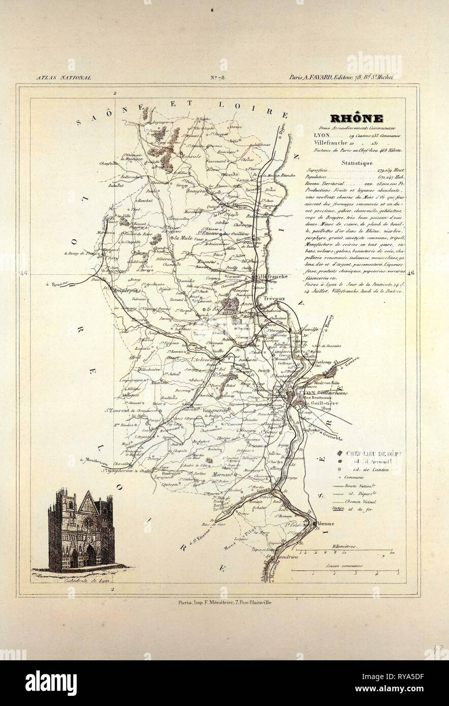 Map of rhone hi-res stock photography and images - Alamy