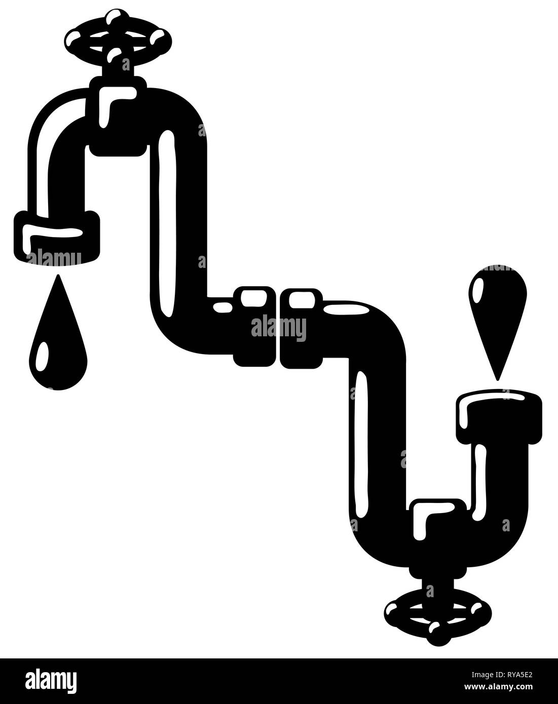 Plumbing Vector Vectors Stock Photos & Plumbing Vector Vectors Stock ...