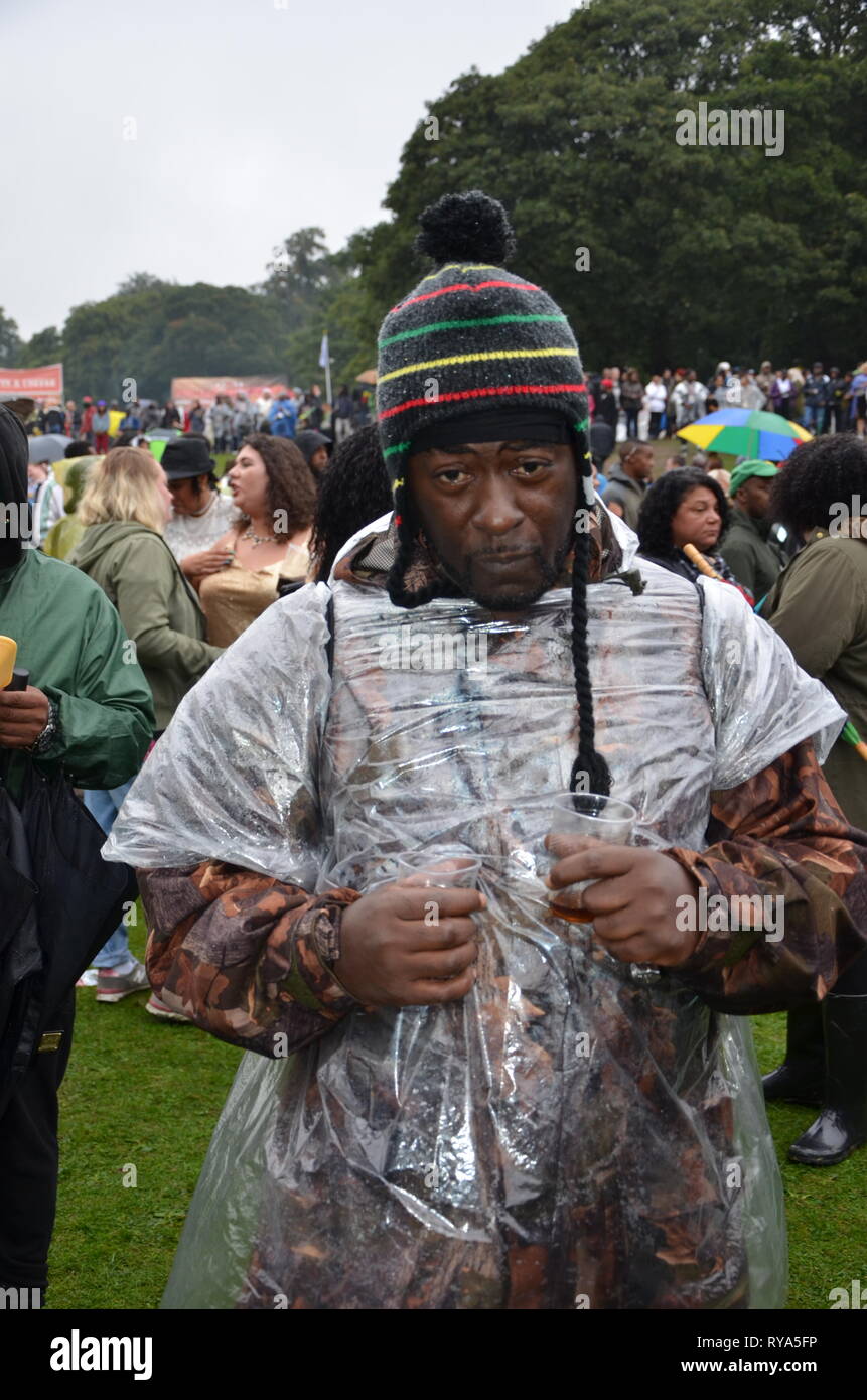 Leeds black Music Festival in the rain 2018 Stock Photo - Alamy