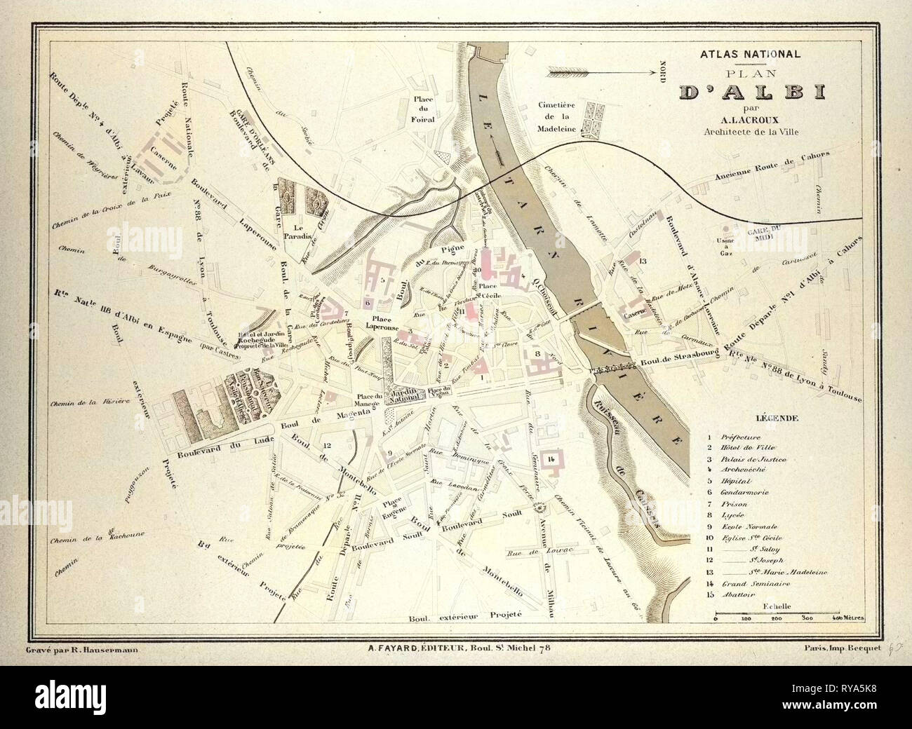 Map albi france hi-res stock photography and images - Alamy