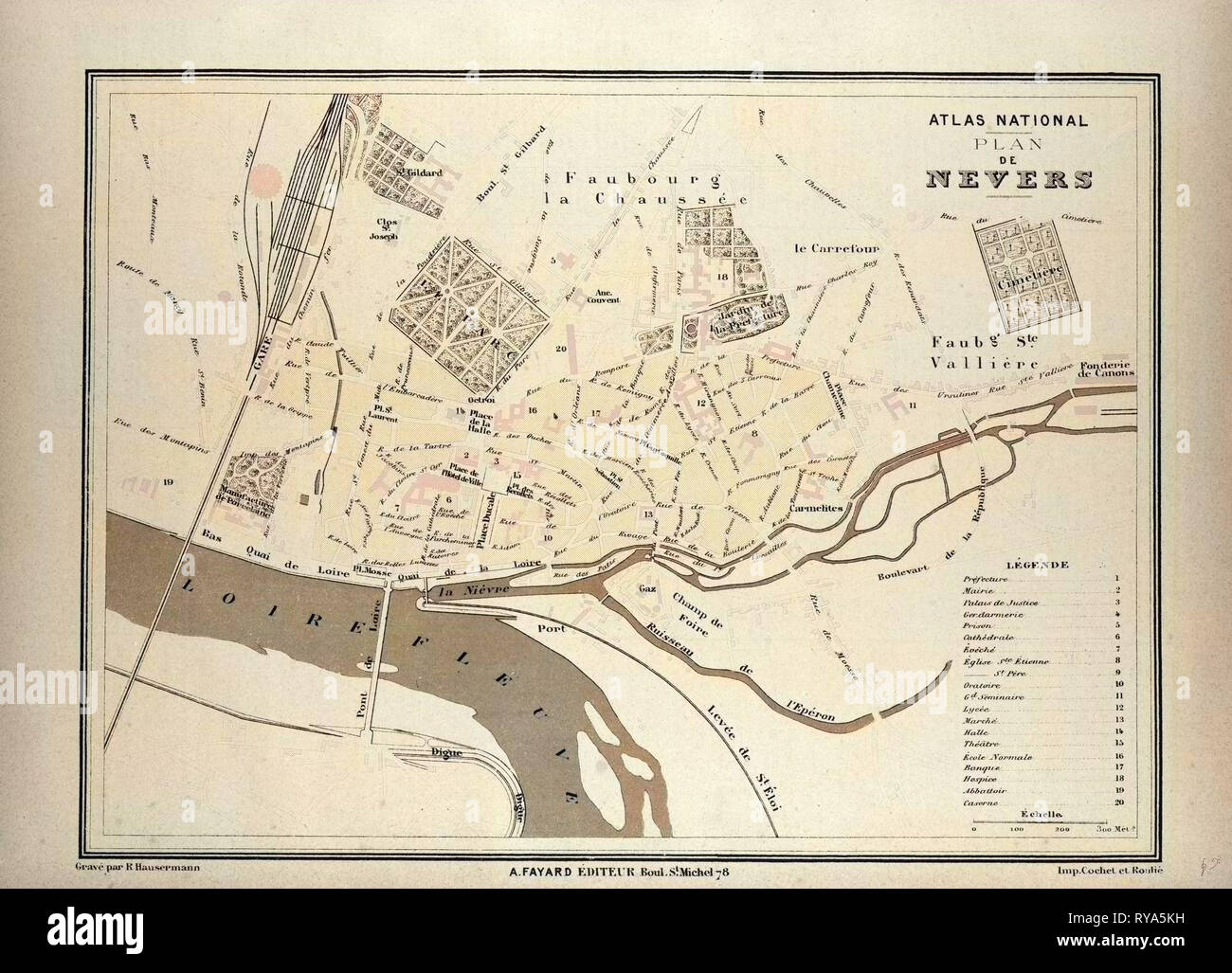 Map nevers france hi-res stock photography and images - Alamy